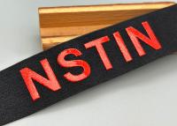 China 40mm Black Custom Printed Elastic Band with Glossy Silicone for Clothing - 500M Minimum Order for sale