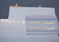 China Custom Foil Printed Shiny Logo Heat Transfer Labels for Clothing Iron On 500pcs for sale