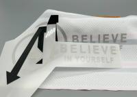 China Custom Reflective Silver Logo Heat Transfer Label For Clothing for sale