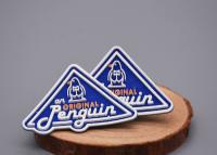China Hot Melt Adhesive Printed Silicone Clothing Labels Customized Twill Back for sale