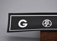 China Black Silicone Printing White Logo Elastic Drawstring Cord Heat Transfer Label for sale