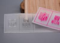 China Customized Transparent TPU Printing Shiny Silicone Logo for Clothing Eco Friendly 10000pcs for sale