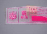 China Customized Transparent TPU Printing Shiny Silicone Logo for Clothing Eco Friendly 10000pcs for sale