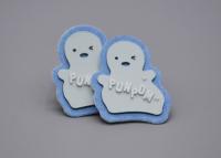 China White Microfiber Customized Printed Label Thick Plate Silicone Logo For Clothing for sale