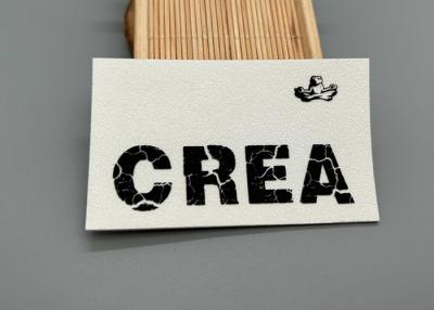 China Custom White Microfiber Screen Printed Patches with Matte Silicone Logo - 10 Day Production, Oeko-Tex Certified for sale