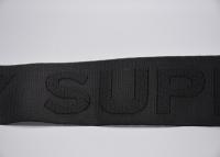 China Custom 35mm Black Jacquard Elastic Band for Clothing OEM Eco-Friendly Polyester for sale