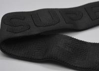 China Custom 35mm Black Jacquard Elastic Band for Clothing OEM Eco-Friendly Polyester for sale