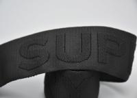 China Custom 35mm Black Jacquard Elastic Band for Clothing OEM Eco-Friendly Polyester for sale