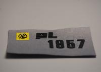 China Custom Woven Label with Raised Silicone Logo Eco-Friendly 3D Effect for Clothing for sale