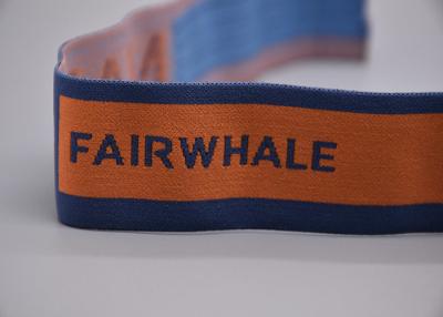 China Custom 35mm Recycled Polyester Jacquard Elastic Band Double Sided for Garments for sale
