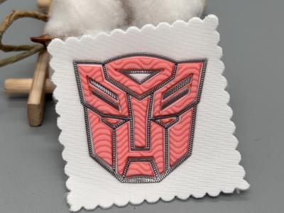 China Personalized Embossed Cloth Patches Uniform Custom Shape Design for sale