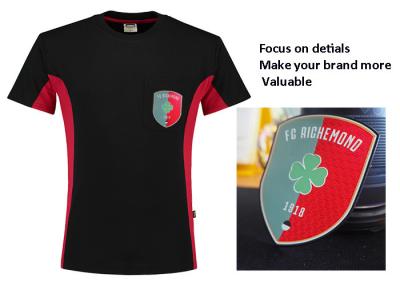 China Degradable Oeko-Tex TPU Football Badges 8 Colorways 130-140°C Heat Press Application for sale