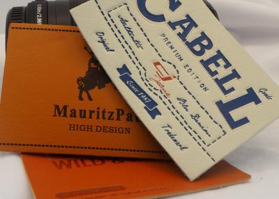China Custom Laser Engraved Leather Patches with 3D Raised Logos - 500pcs MOQ, 7-10 Day Production for sale