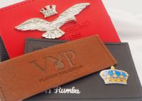 China Custom Laser Engraved Leather Patches with 3D Raised Logos - 500pcs MOQ, 7-10 Day Production for sale