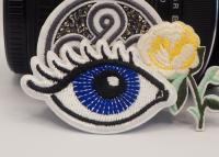 China Sew On Embroidered Patches Debossed Sew On Patches For Clothes for sale