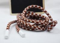 China 2.5cm Shiny Silicone Ending Round Polyester Drawstring Cord - 120cm Length, 5mm Diameter for Apparel for sale