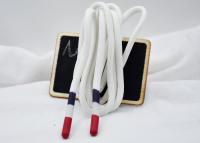 China 2.5cm Shiny Silicone Ending Round Polyester Drawstring Cord - 120cm Length, 5mm Diameter for Apparel for sale