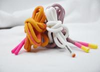 China 5mm Polyester Drawstring Cord with Silicone Endings - 120cm Length Custom Logo Printing for Swimwear & Hoodies for sale