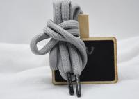 China Custom 5mm Polyester Drawstring Cord with Engraved Metal Endings - 120cm Length for Swimwear & Underwear for sale