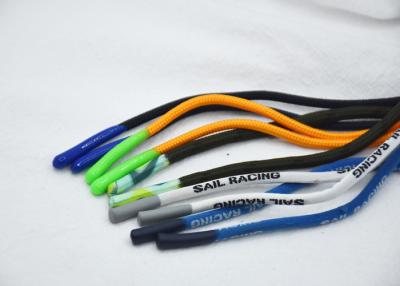 China 3mm 4mm 5mm Polyester Drawstring Cord with Silicone Bullet End Tips - 120cm Length for Swimwear & Hoodies for sale