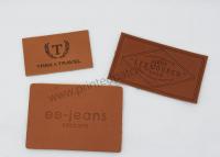 China 38mm-72mm Anti-Slip Elastic Band Leather Patches for Jeans and Sportswear with Custom Logo Printing for sale