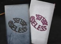China Discoloration Real Leather Patches with Hot Stamped Color Infill - 500pcs MOQ, 7-10 Day Production for sale
