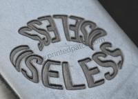 China Discoloration Real Leather Patches with Hot Stamped Color Infill - 500pcs MOQ, 7-10 Day Production for sale