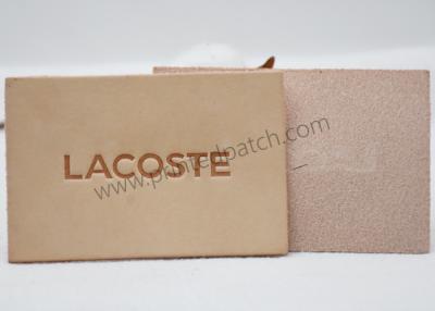 China Custom 100% Real Leather Patches for Ripped Jeans Waistband - 500pcs MOQ with Hot Stamped Logo Customization for sale
