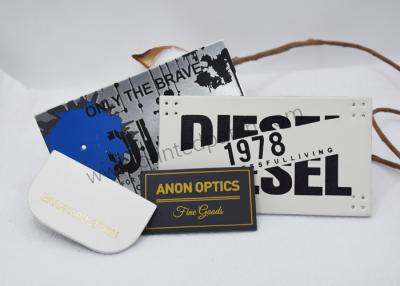 China Custom Embossed Leather Garment Tags - 500pcs MOQ with 15-Day Lead Time for Jeans and Apparel Branding for sale