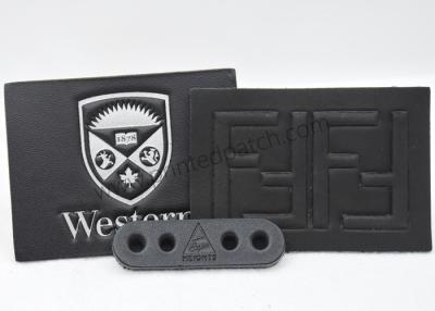 China Custom Embossed Leather Patches for Jeans - 500pcs MOQ with 15-Day Production & Real Leather Material for sale