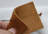 China 0.8-1.2mm Full Grain Leather Clothing Patches for Jeans Waistbands - Custom Logo Tags with 500pcs MOQ for sale