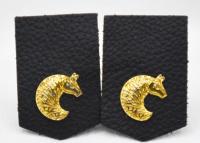 China Custom Washable Denim Leather Patches with Metal Logo - 500pcs MOQ, 7-10 Day Production for sale