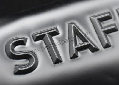 China 2.5mm 3D High-Frequency PU Leather Patches for Handbags - Matt Black Finish with 140-160°C Processing for sale