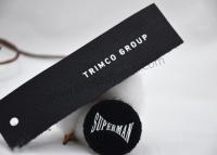 China 0.5mm Degradable White TPU Logo Patches with 20mm Black Velcro for Sportswear and Clothing for sale