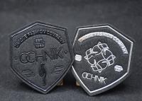 China Custom Embossed Suede Fabric Badges with Brand Logos - 100 Piece MOQ, 5-7 Day Production for sale