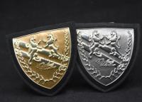China Custom Embossed Suede Fabric Badges with Brand Logos - 100 Piece MOQ, 5-7 Day Production for sale