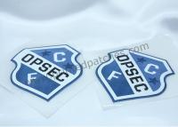 China Custom 3D Raised Logo Soft TPU Heat Transfer Patches - 130-140°C Application, 10-12s Press Time, OEKO-TEX Certified for sale