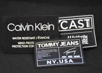 China Custom 5 Colorway Printed Iron-On Woven Labels with Logo - 140-160°C Heat Transfer, 5-15s Press Time for sale
