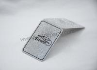 China OEM Silver Glitter Printed Recycled Paper Hang Tags - Custom Sizes 15-20 Day Lead Time with Oeko-Tex Certification for sale