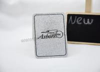 China OEM Silver Glitter Printed Recycled Paper Hang Tags - Custom Sizes 15-20 Day Lead Time with Oeko-Tex Certification for sale