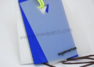 China Translucent Embossed PVC Hang Tags - Custom Clothing Tags with 15-Day Lead Time & Free Samples for sale