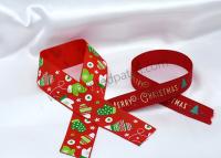 China Custom Christmas Polyester Satin Ribbon - 500M MOQ, 100M Rolls with Custom Branding for Gift Packaging for sale