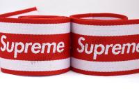 China ODM Supreme Logo Polyester Jacquard Ribbon Roll - 100M Length, Custom Colors & Anti-Slip Elastic Band for Garments for sale