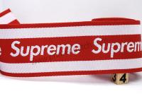 China ODM Supreme Logo Polyester Jacquard Ribbon Roll - 100M Length, Custom Colors & Anti-Slip Elastic Band for Garments for sale