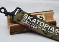 China Custom 2D Embossed Silicone Keychains with Canvas Backing - 500pcs MOQ, 15-Day Production for sale