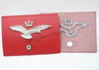 China Custom 3D Eagle Embossed Leather Patches with Gold TPU Logo - 500pcs MOQ, 15-Day Production for sale