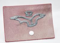 China Custom 3D Eagle Embossed Leather Patches with Gold TPU Logo - 500pcs MOQ, 15-Day Production for sale