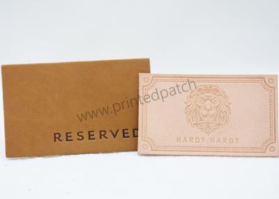 China ODM Embossed Genuine Leather Patches - Custom Branding for Clothing & Textiles - 500pcs MOQ, 15-Day Production for sale