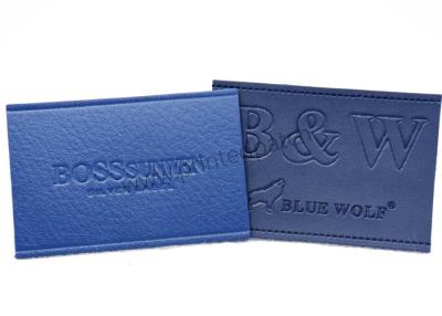 China Custom Debossed Leather Jean Patches - 500pcs MOQ with 7-10 Day Production Lead Time for sale