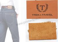 China Custom Embossed Leather Patches for Garments - 500pcs MOQ with 7-10 Day Production | Real & Faux Materials for sale